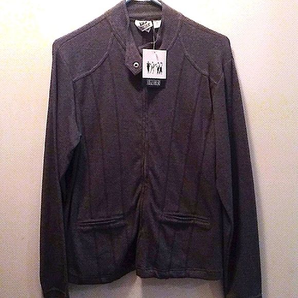 By Together | Jackets & Coats | Together Large Gray Zip Up Jacket 95 ...